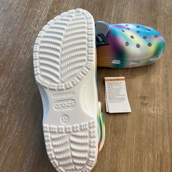 CROCS | Shoes | New Crocs Classic Solar Rainbow Clogs Clog Shoes ...